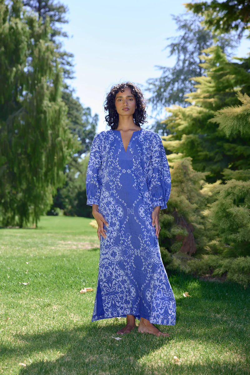 DORIS DRESS ROYAL ANTIQUE – SohoGirl