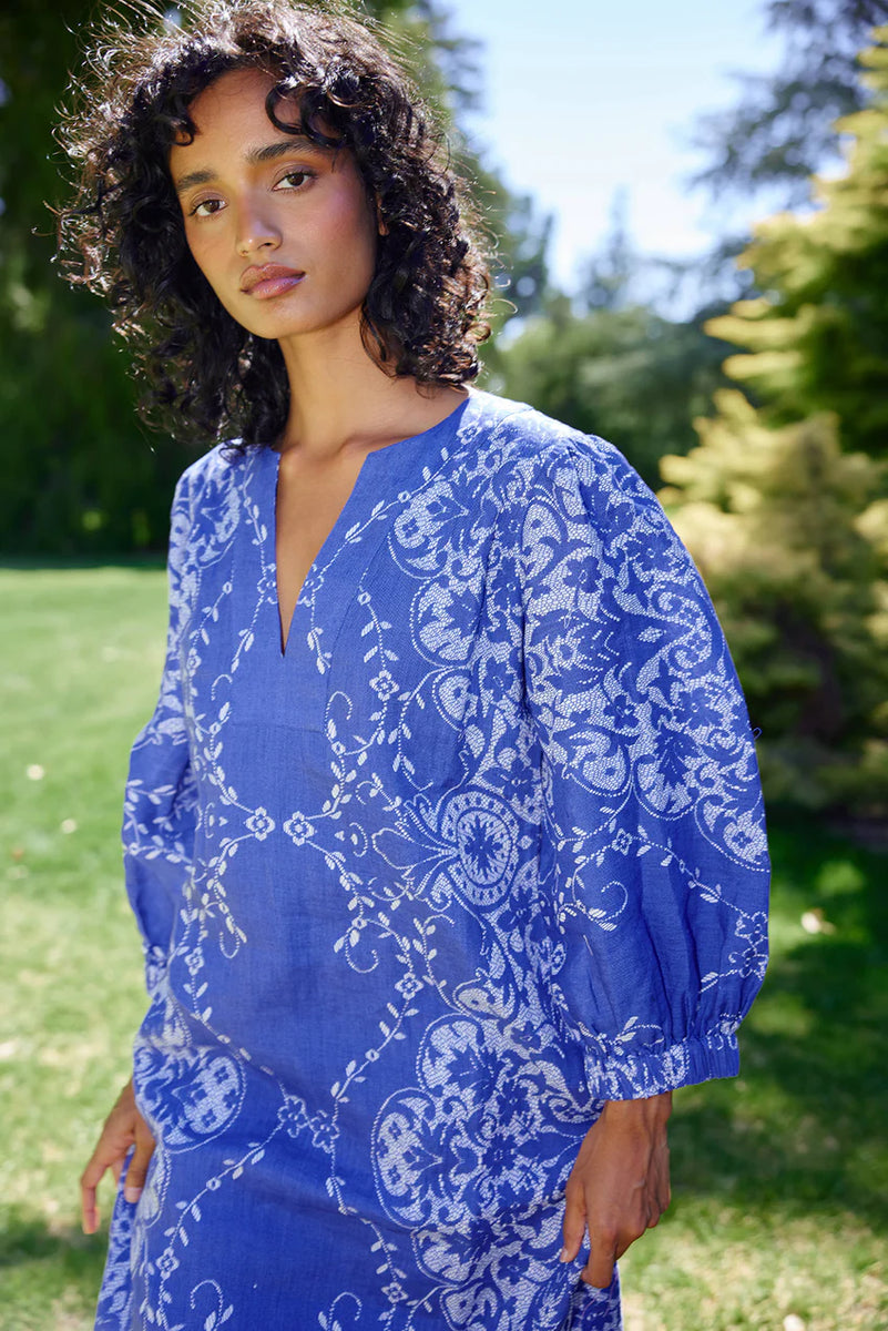 DORIS DRESS ROYAL ANTIQUE – SohoGirl