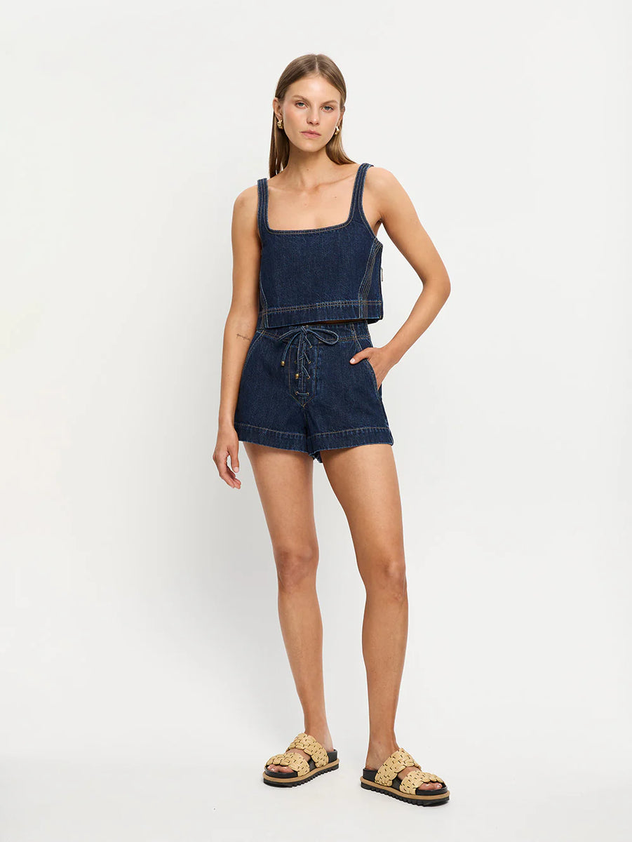 JOELLE DENIM SHORT - AZURE – SohoGirl
