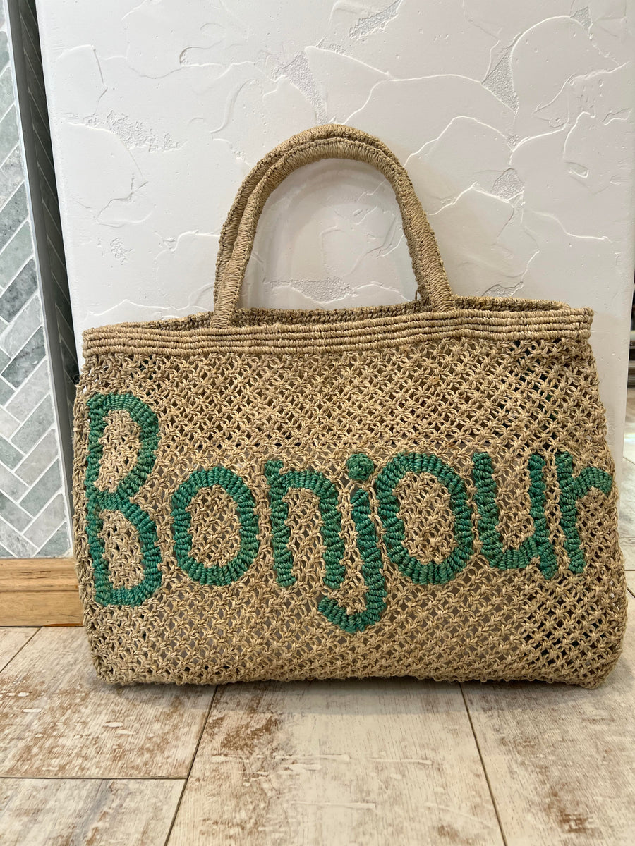 Bonjour - Natural / Aqua - Small – SohoGirl